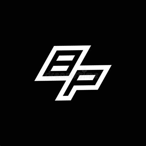 BP Logo Monogram With Up To Down Style Negative Space Design Template