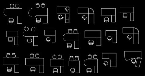 Office Table Design In Autocad At Ellie Dow Blog