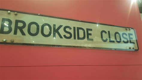 Brookside Close The Original Brookside Close Sign Back