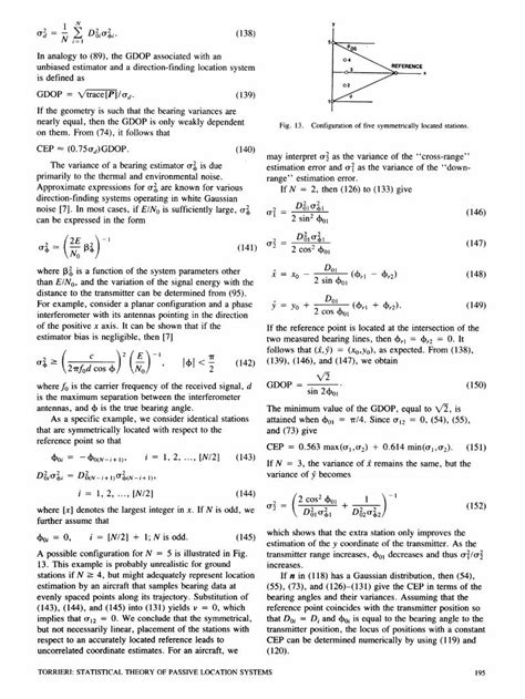 Pdf Statistical Theory Of Passive Location Systems Dokumentips