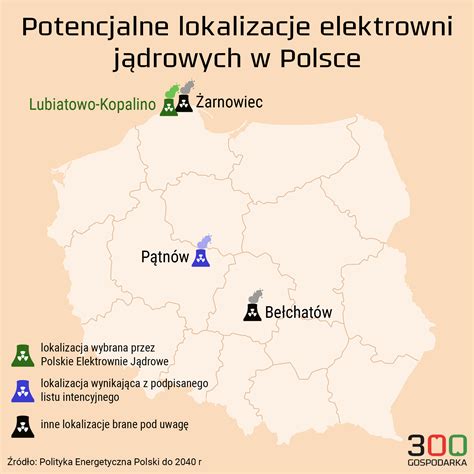 Gdzie powstaną elektrownie jądrowe w Polsce Dwie lokalizacje są już znane