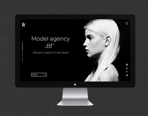 Model Agency Website Ux Ui Desing On Behance