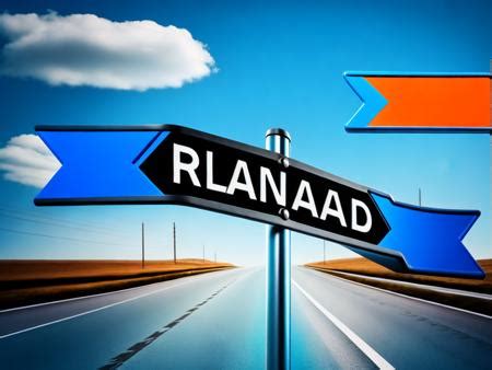 A Road Sign With Two Arrows Pointing In Opposite Directions Image Design ID