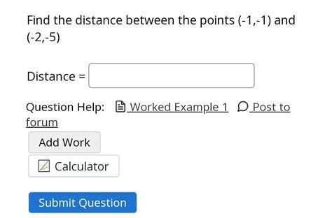 Solved Find The Distance Between The Points And Chegg