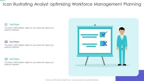 Management Analyst Icon Powerpoint Templates Slides And Graphics