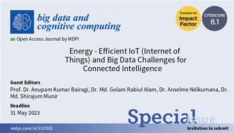 Big Data And Cognitive Computing Mdpi On Linkedin Iot Energy