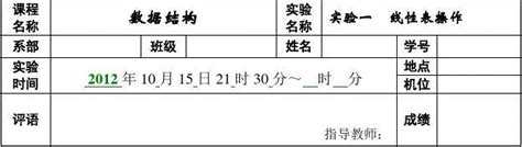 《数据结构》 实验报告1 word文档在线阅读与下载 无忧文档