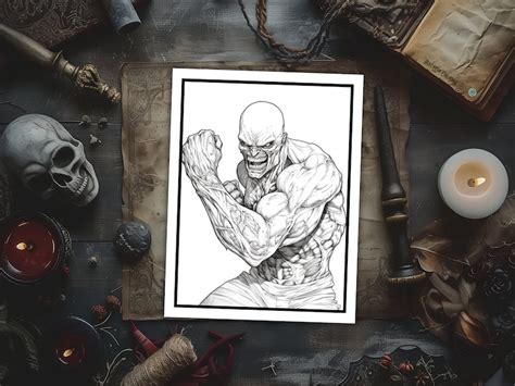 Zombie Bundle Coloring Pages For Adults And Teens 250 Horror Undead