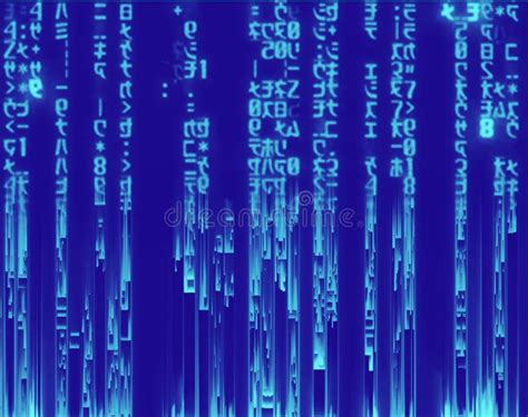 Blue Matrix Abstract Background Future Sifi Stock Illustration Illustration Of Sifi Blue