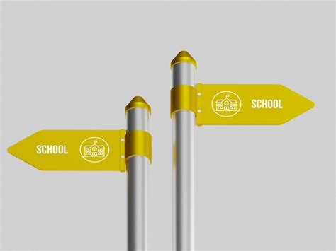 Premium Psd Direction Stand Mockup