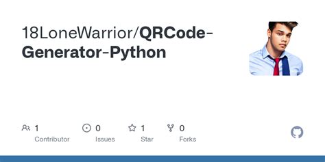 Github 18lonewarriorqrcode Generator Python