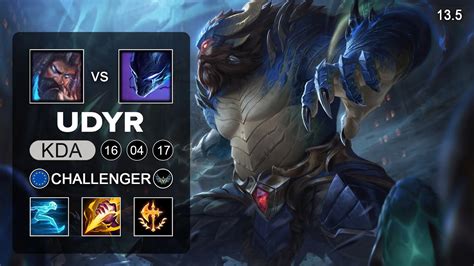 Udyr Vs Nocturne Jungle Euw Challenger Patch 135 Season 13 Youtube