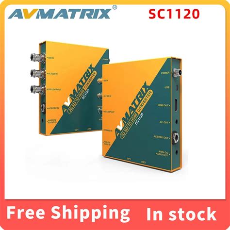 Avmatrix Sc1120 3g Sdi To Hdmi Av 1080p To 720p Scaling Converter With Aes Ebu Or 