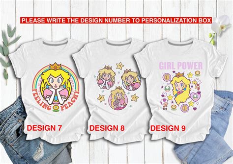 Princess Peach Shirt Super Mario Princess Peach T Shirt Etsy