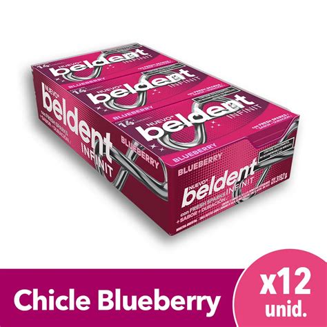 Beldent Infinit Chicle Sabor Blueberry 266 G 12 Unidades