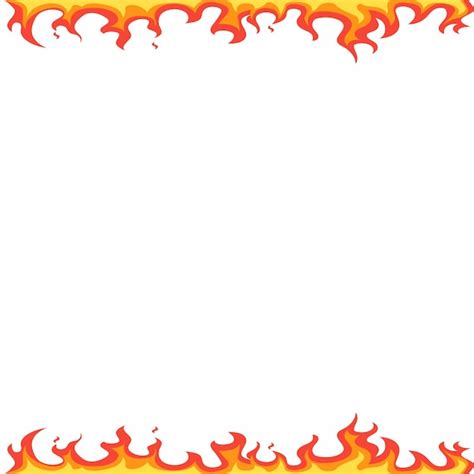 Premium Vector Fire Frame Design