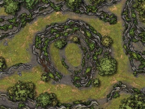 Forest Hill [40x30][battlemap] Dndmaps Forest Hill Map Pictures Forest