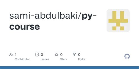 GitHub Sami Abdulbaki Py Course