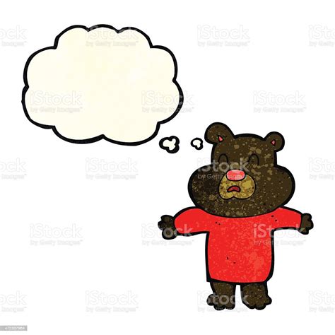 말풍선이 있는 기분이 블랙 곰 만화 캐릭터 2015년에 대한 스톡 벡터 아트 및 기타 이미지 2015년 그리기 낙서
