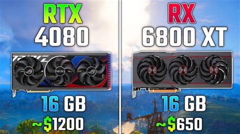 Nvidia Rtx 4080 Vs Rx 6800 Xt Test In 7 Games Youtube