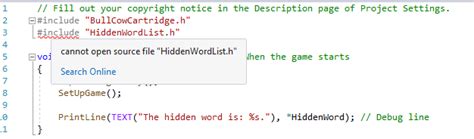 Variable Fstring Is Not A Type Name In Hiddenwordlisth Vs2019