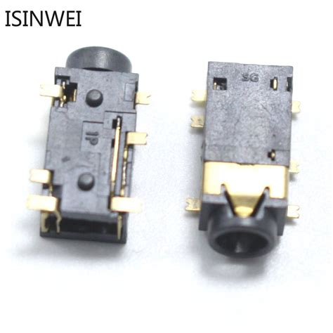 10 ชิ้น Pj 342 3 5 มม แจ็คหูฟัง Pj 342 6 Pin ออดิโอซ็อกเก็ต Smd 3