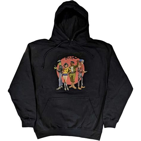 Gorillaz Group Circle Rise Navy Hoodie Emporium Streetwear