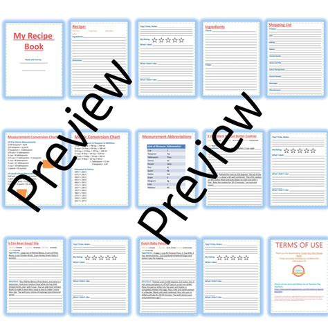 Create Your Own Class Recipe Book Recipe Cards Measurement Charts Recipe Made By Teachers