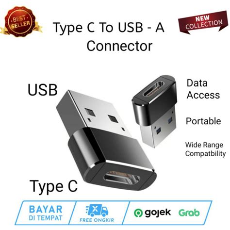 Jual Adapter Type C Converter Usb To Type C Adapter Converter Usb To Type C Usb A Male