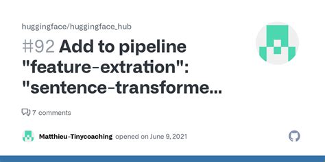 Add To Pipeline Feature Extration Sentence Transformers