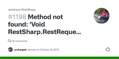 Method Not Found Void Restsharprestrequestctorsystemstring