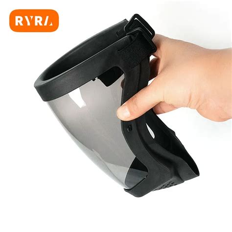 투명 보안 보호 쉴드 전체 얼굴 쉴드 주방 도구 오일 스플래시 방지 모토 사이클링 방풍 안경 마스크 Aliexpress