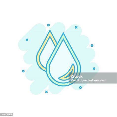 漫畫風格的水滴圖示雨滴向量卡通插圖像形圖水滴水斑點的經營理念飛濺效果向量圖形及更多乾淨圖片 乾淨 冬天 剪裁圖 Istock