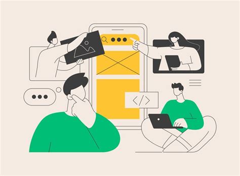 Premium Vector Web Application Design Abstract Concept Vector Illustration Desktop Software