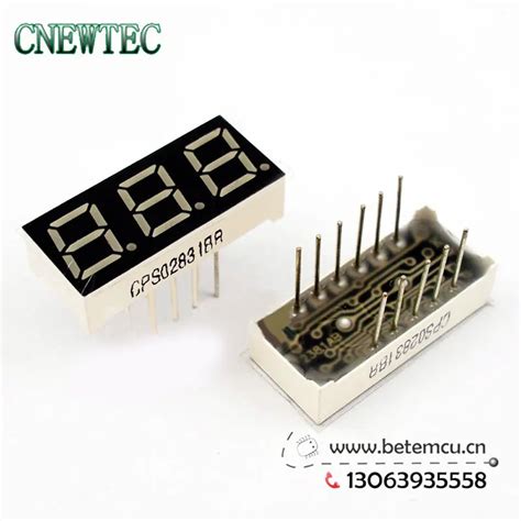 CPS BR Common Anode Bit Digital Tube Segment Red LED Display PCS LOT In LED