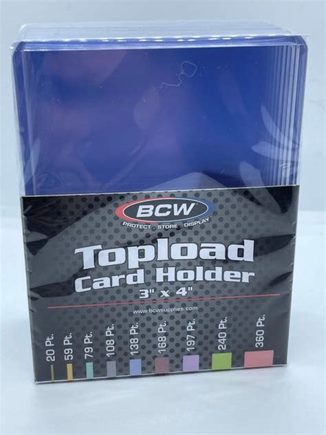 Bcw Thick Card Topload Holder 138 Pt Pack Of 10 Blogs Hobby Shop