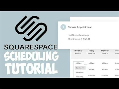 Squarespace Scheduling Tutorial How To Make Squarespace Appointment