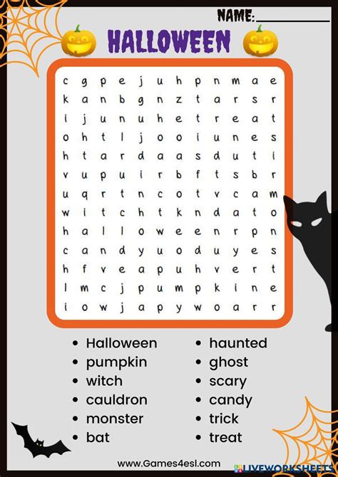 Halloween Activities Live Worksheets