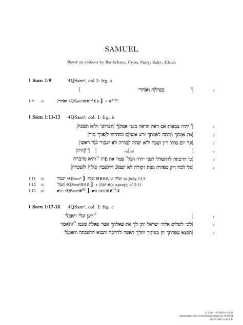 The Biblical Qumran Scrolls Samuel Pdf