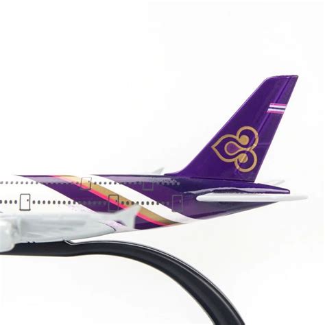 Mô Hình Máy Bay Thai Airways Airbus A380 16cm Thiết Kế Tỉ Mỉ Tinh Tế