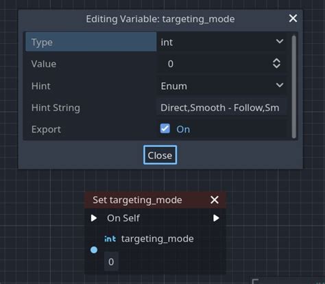 Godot 4 Visual Scripts Variable Hinting Doesnt Work · Issue 58484