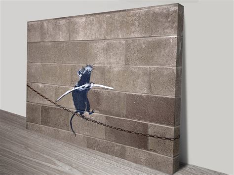 Banksy Rat Canvas Print Australia