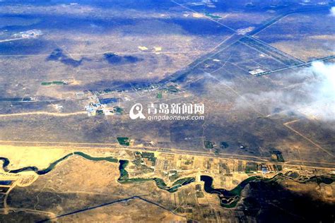 高清：航拍宁夏大漠绿洲美景 体味几何学之美 青岛新闻网
