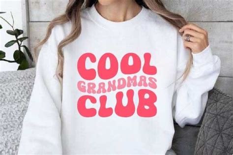 Cool Grandmas Club Svg Graphic By Retro Svg Shirt · Creative Fabrica