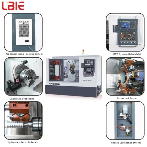 Turret Metal Cnc Lathe Milling Machine Machine With Y Axis And Hydraulic Tailstock Cnc Turning