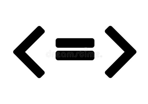 Black Mathematical Sign For Greater Than Or Equal To Comparison Symbol