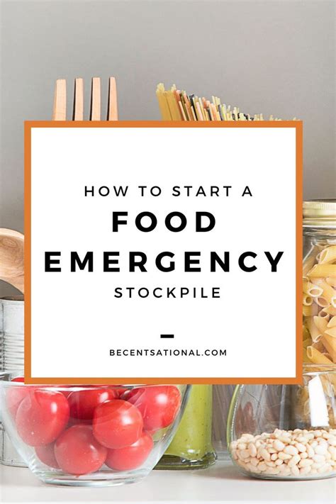 How To Build An Emergency Food Stockpile Emergency Food Food