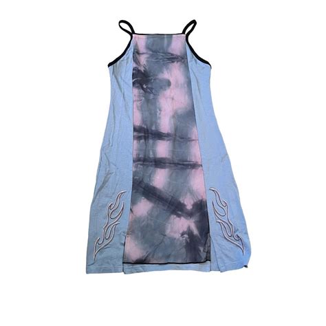 Dollskill X Gang Young Blue Flame Embroidered Mini Depop
