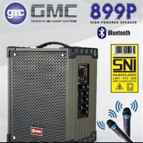 Jual SPEAKER AKTIF PORTABLE GMC 8 INCH 8 GMC 899P GMC 899Q LEBIH