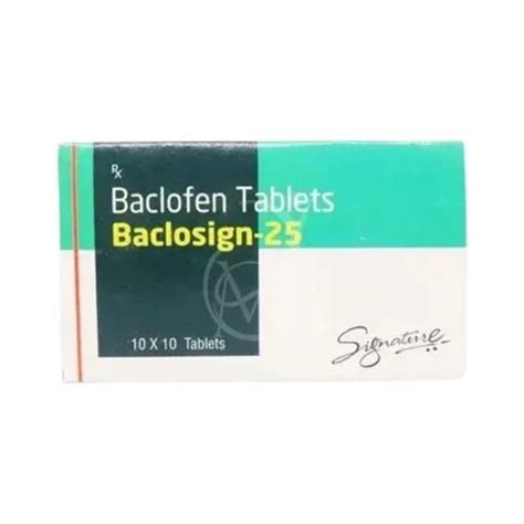 Baclosign 25 Mg Baclofen Tablets At Rs 210stripe Nagpur Id